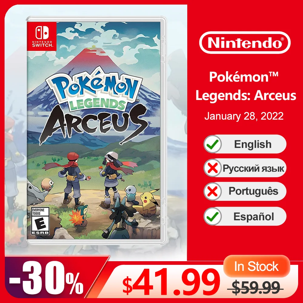 Pokemon Legends Arceus Nintendo Switch Jogo Gênero Ação Role Playing ...