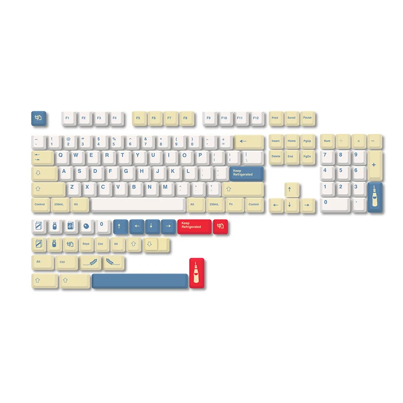 131 Keys PBT Keycap HSA Profile DYE-SUB Japanese Personalized Keycaps ...