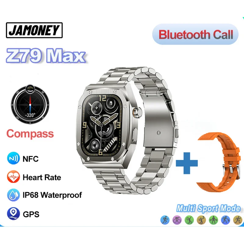 New-Z79-Max-Smart-Watches-For-Men-Smartwatch-2023-Buletooth-Call-Blood ...