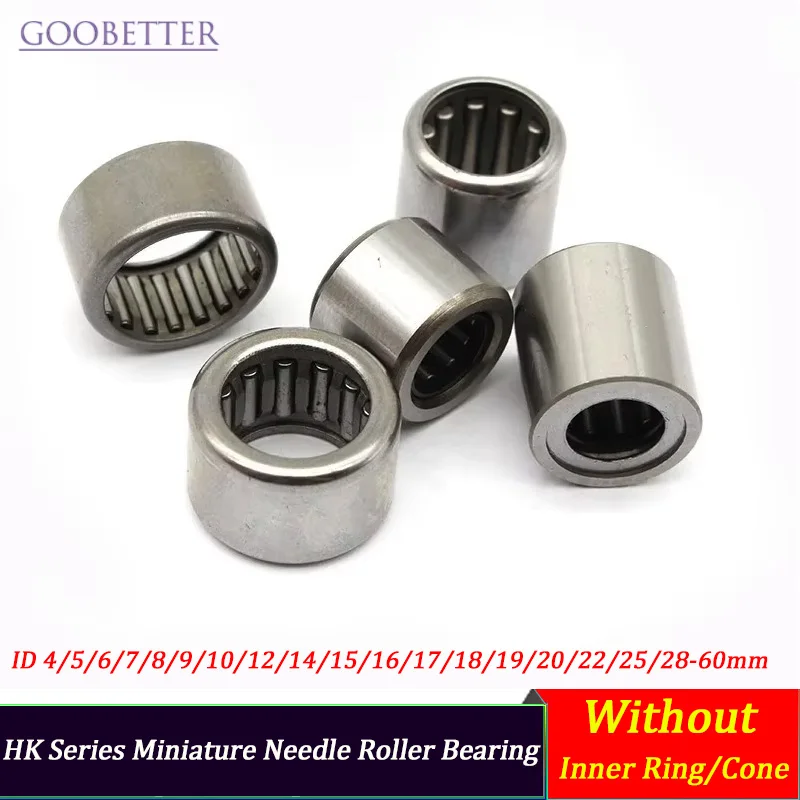 1-4pcs HK Series Miniature Needle Roller Bearing Without Inner Ring ...
