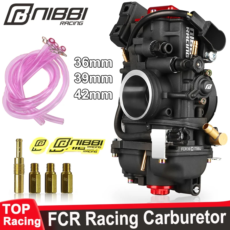 NIBBI-FCR-Racing-Carburetor-36mm-39mm-42mm-Fit-2T-4stroke-Motorcycle ...