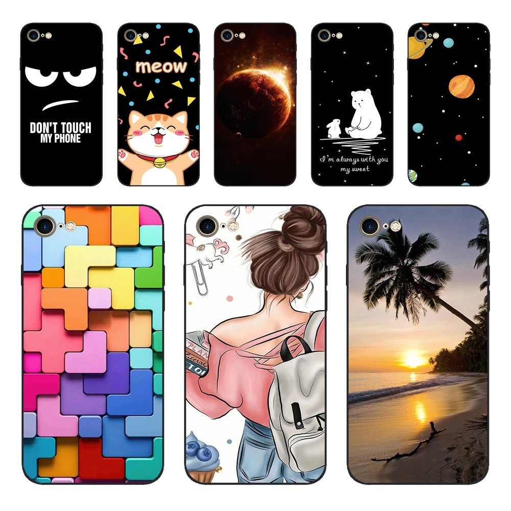 For Apple iPhone SE Case Silicone 2016 Soft Back Cover Phone Case For ...