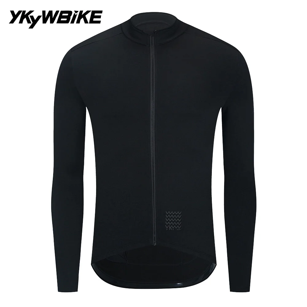 YKYWBIKE Winter Cycling Jersey Men Thermal Fleece MTB Bicycle Clothing ...