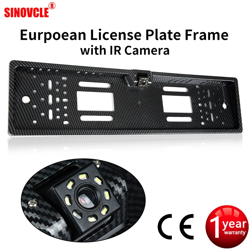 Car-Vehicle-Rear-View-Camera-European-License-Frame-Plate-Wireless-HD ...