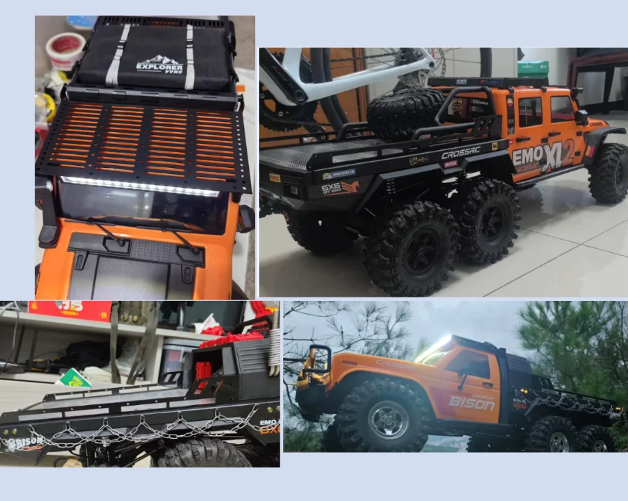 CROSSRC EMO XL2 Big Mustang 6x6 4x4 6WD Crawler Car 1/8 Off Road ...