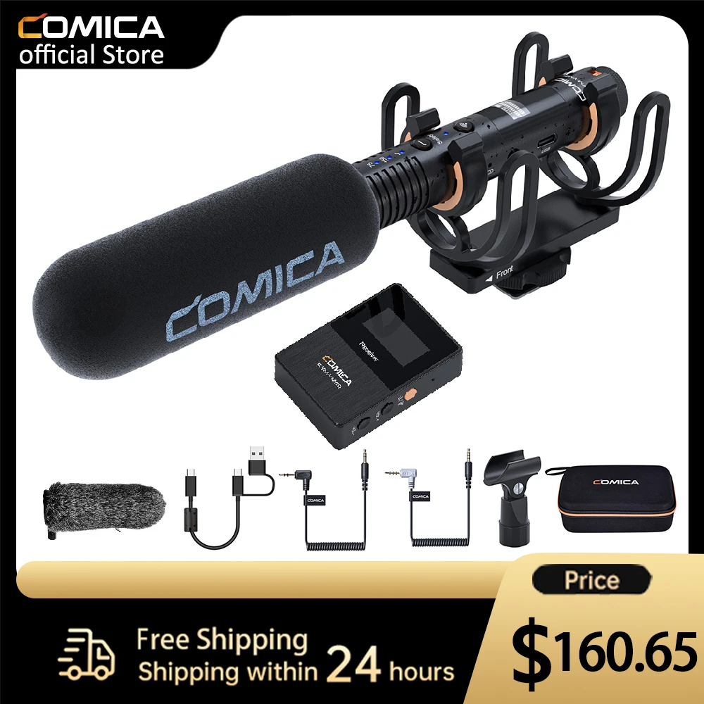 Comica-CVM-VM30-2-4G-Wireless-Microphone-Super-Cardioid-Shotgun ...