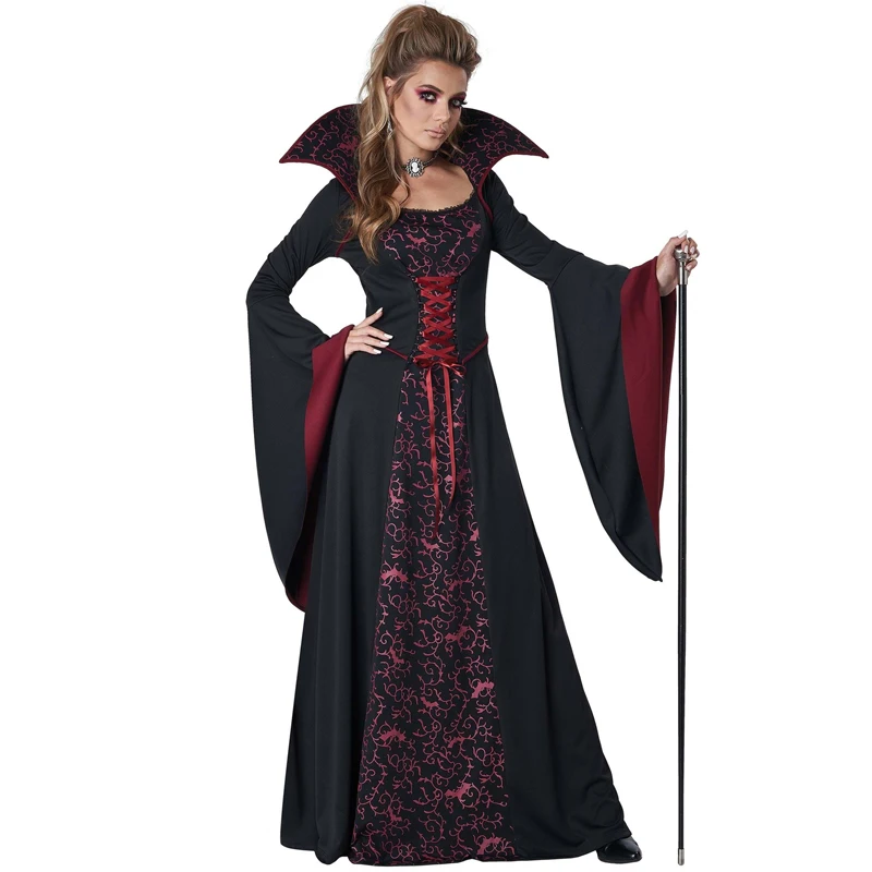 Carnival-Halloween-Lady-Elegant-Vampire-Witch-Costume-Gothic-Bloody ...