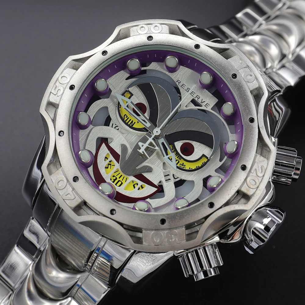 Reloj de pulsera de acero inoxidable para hombre, cronógrafo Masculino ...