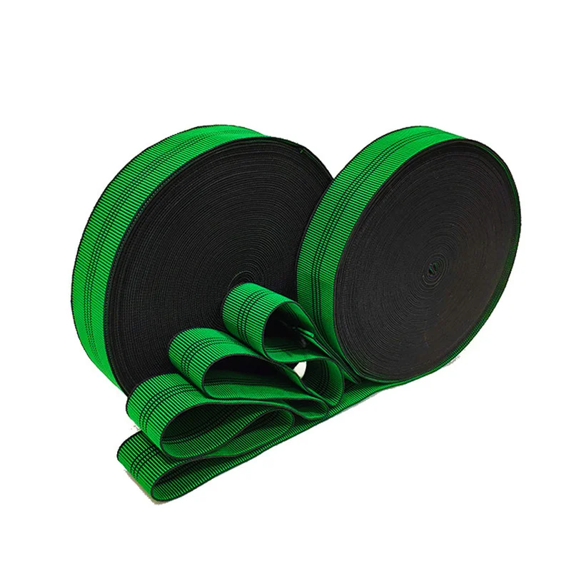 5m/10m 5/7cm wide elastic seat green high elastic rubber band ...