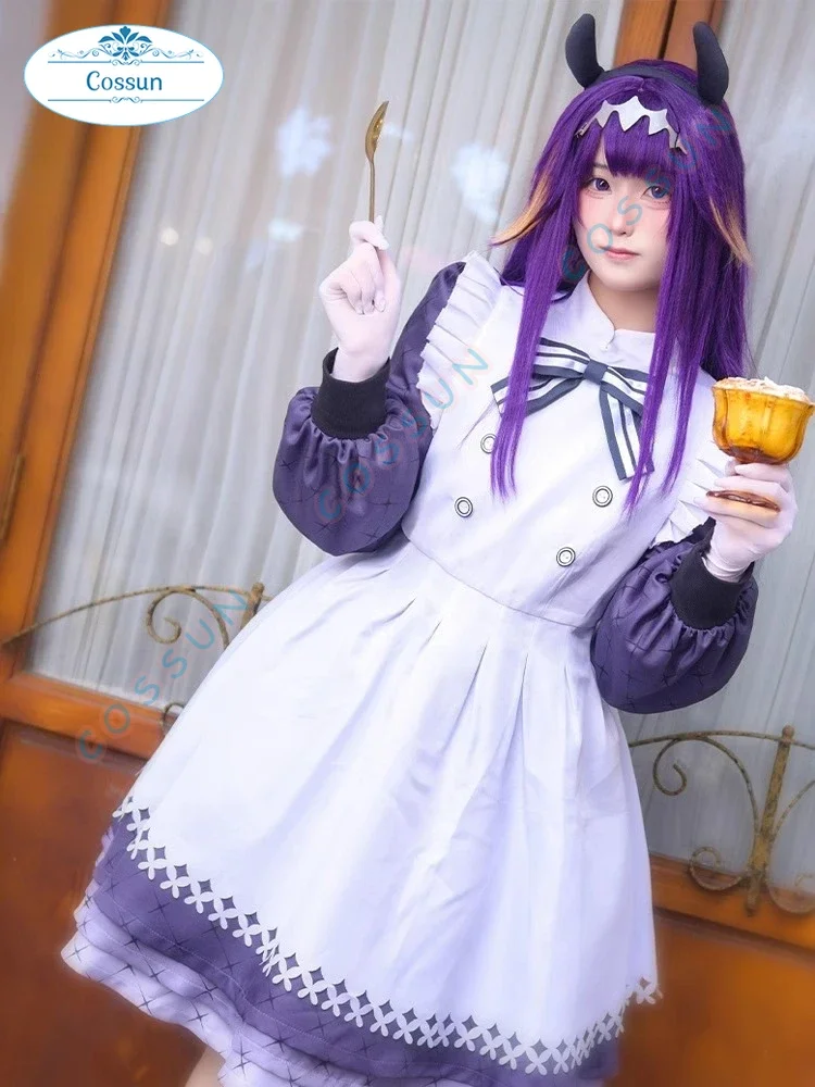 Vtuber Hololive Ninomae Ina Nis Cosplay Costume Cos Game Anime Maid ...