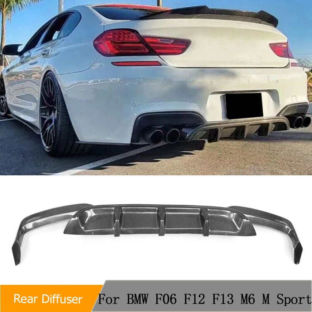 Car-Rear-Bumper-Lip-Diffuser-Spoiler-for-BMW-6-Series-F06-F12-F13-M6-M ...