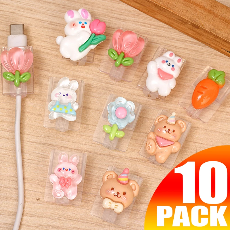 Cartoon Cute Cable Winder For Samsung Xiaomi Huawei Android Phones ...