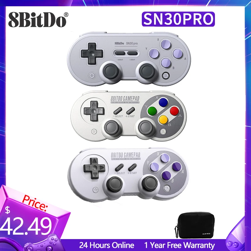 8BitDo-SF30-Pro-SN30-Pro-Wireless-Gamepad-Bluetooth-Controller-Joystick ...