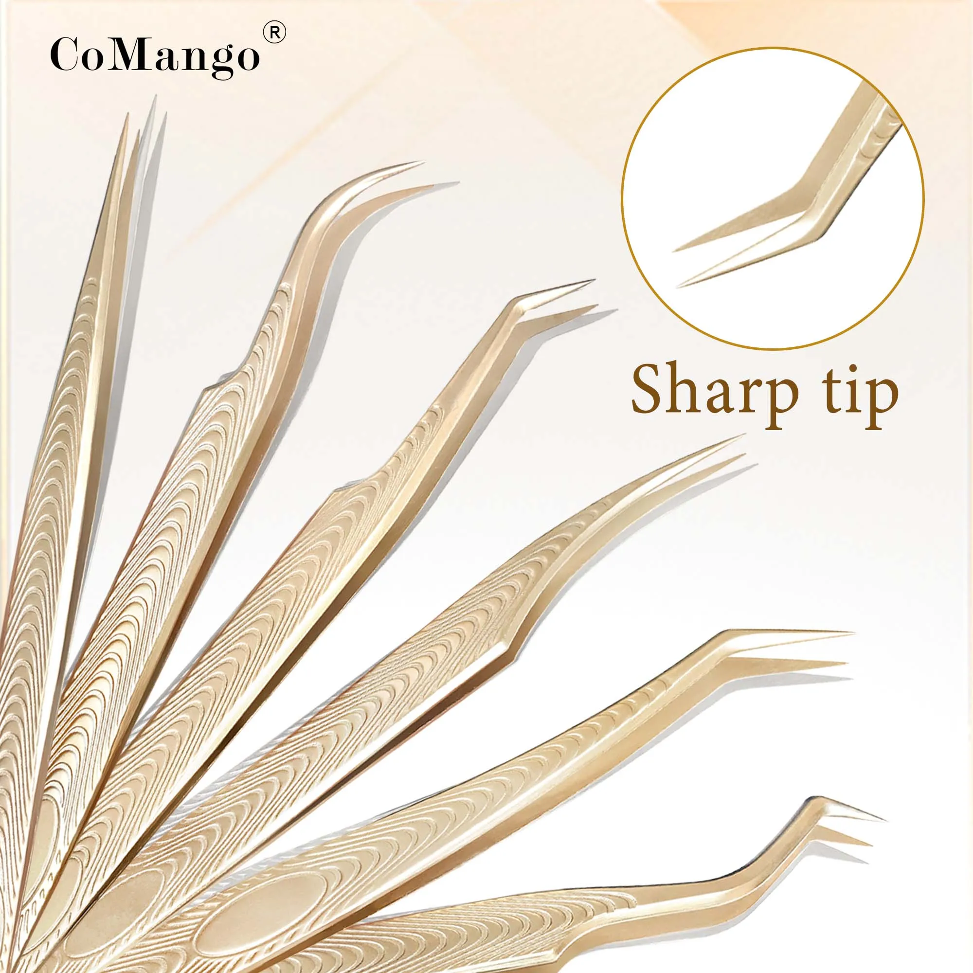 Sharp Tip Eyelash Extension Tweezer Volume Isolation Precise Lash ...