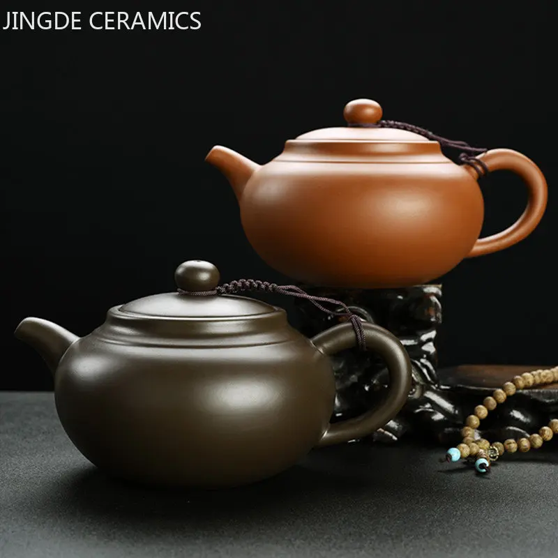 Antique Yixing Purple Clay Teapot Handmade Large Capacity Beauty Tea ...