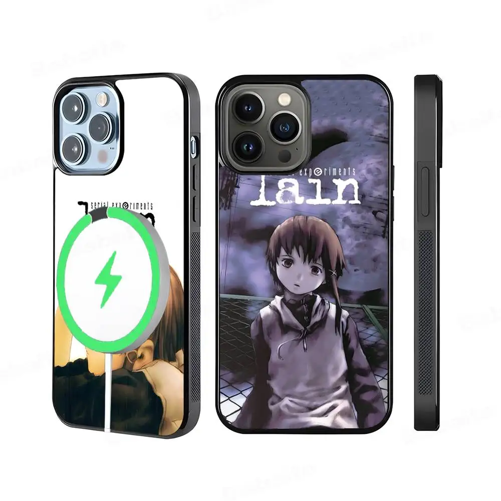 Anime Serial Experiments Lain Magsafe Magnetic Wireless Phone Case For ...