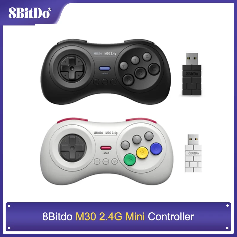 8bitdo-m30-mini-gamepad-para-sega-genesis-mini-e-mega-drive-controlador ...