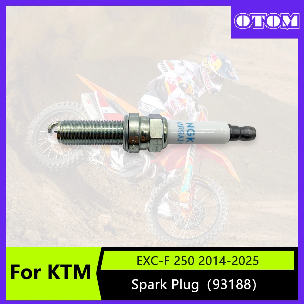 OTOM Motorcycle NGK Spark Plug LMAR9AI-10 for KTM SXF XC EXC FREERIDE ...