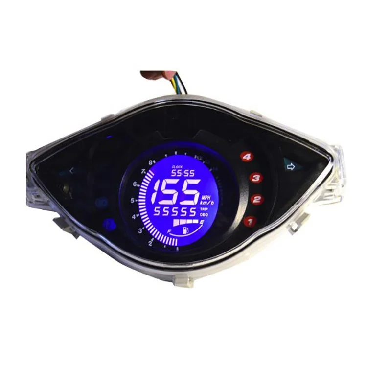 Motorcycle Lcd Instrument 7 Color Lcd Instrument For Honda Wave 100 ...
