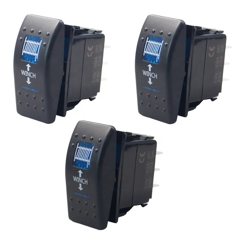Marine-Waterproof-12volt-RV-LED-Marine-Switch-Boat-blue-Light-winch ...