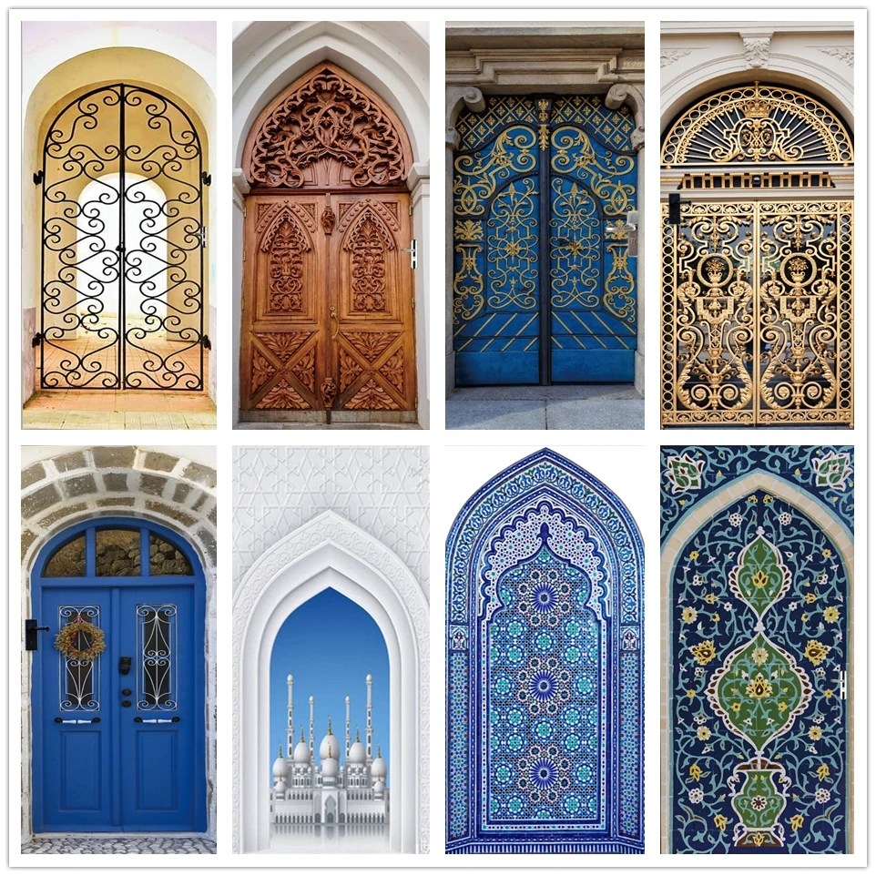 Arabic-Style-Door-Sticker-Self-Adhesive-Wallpaper-Living-Room-Bedroom ...