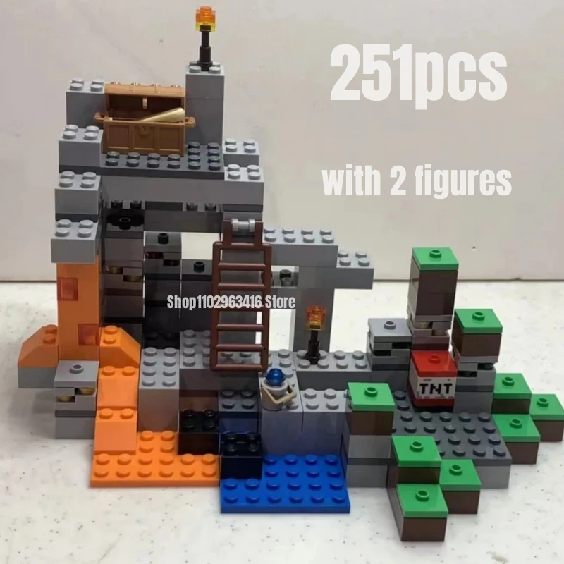 251pcs-The-Cave-Building-Blocks-FIT-21113-Model-Bricks-Toys-for-Chilren ...