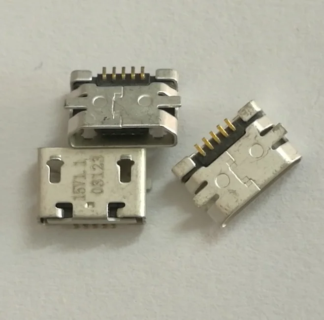 10 100Pcs Charge Connector Micro Usb Jack Socket Charging Port For ...