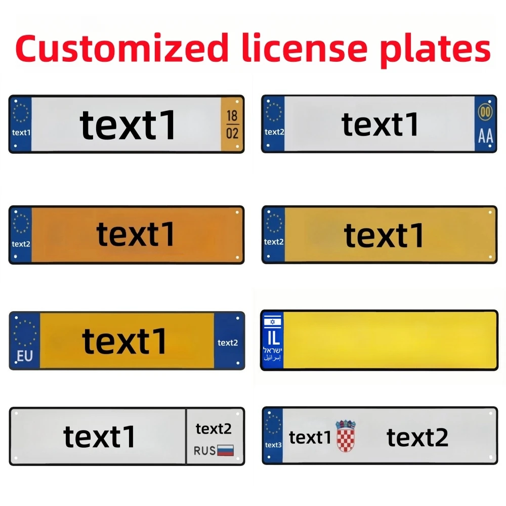 Customize-License-Plate-Number-Road-Sign-House-Number-Metal-Sign-Garage ...