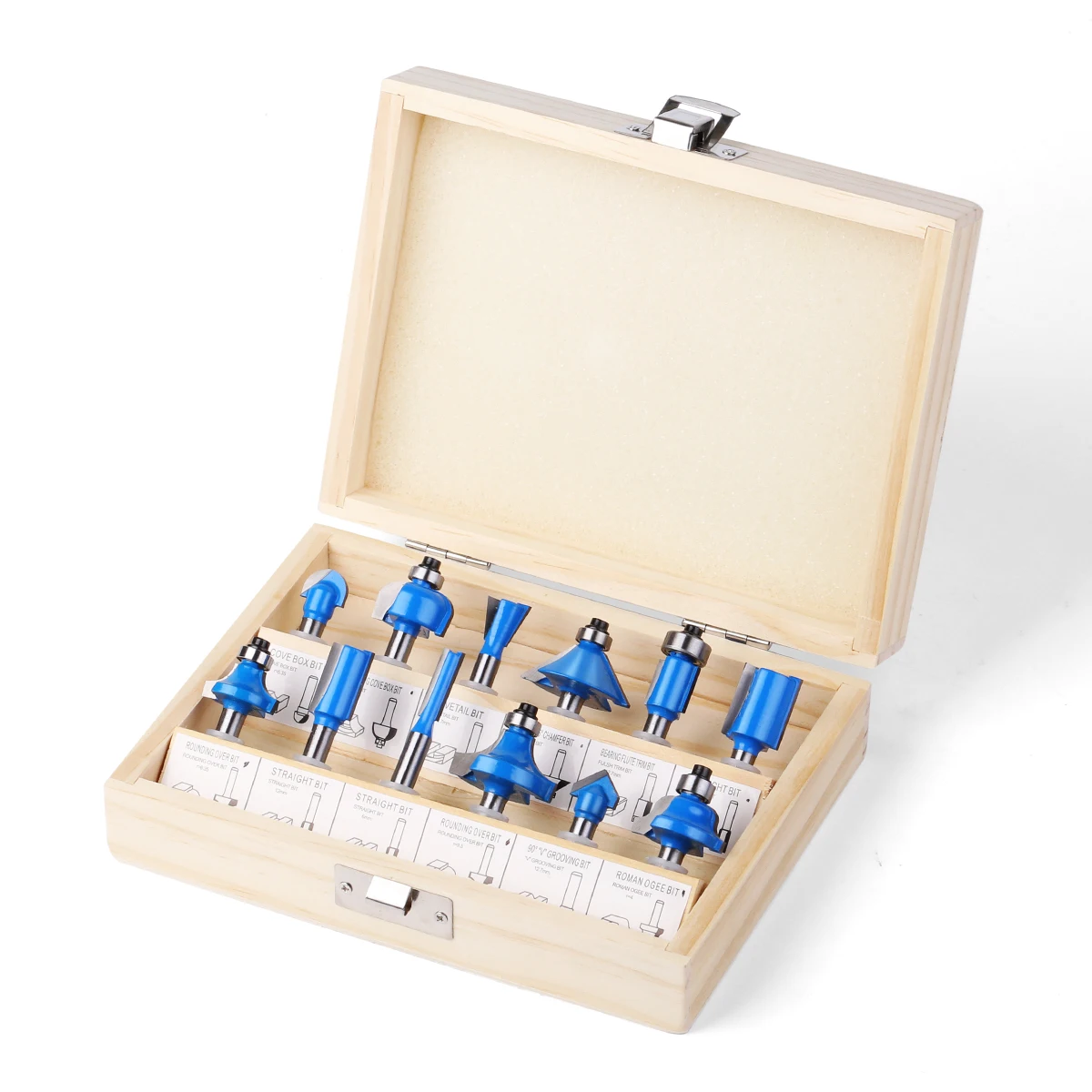 12pcs-1-4in-Shank-Router-Bits-Set-Trimming-Straight-Corner-Bits-Carbide ...