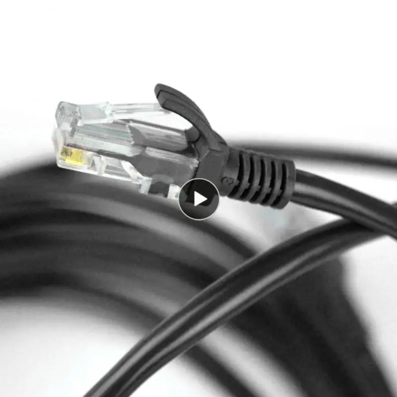 Blcak-CAT-5e-RJ45-8-core-copper-Ethernet-LAN-Network-Cable-Pure-Copper ...