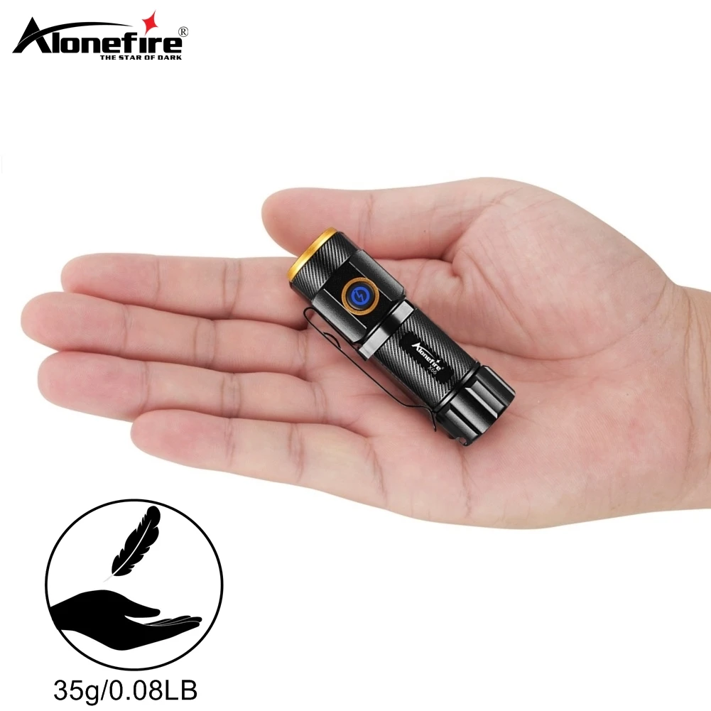 Mini Flashlight 6500K High Bright P50 LED Small Torch Usb Rechargeable ...