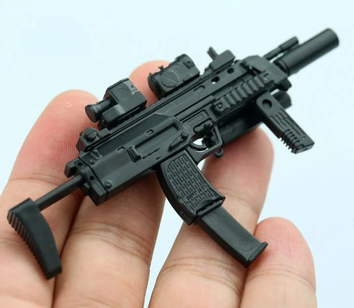 1:6 Scale MP7 Submachine Gun Double Form Plastic Assembled Firearm ...