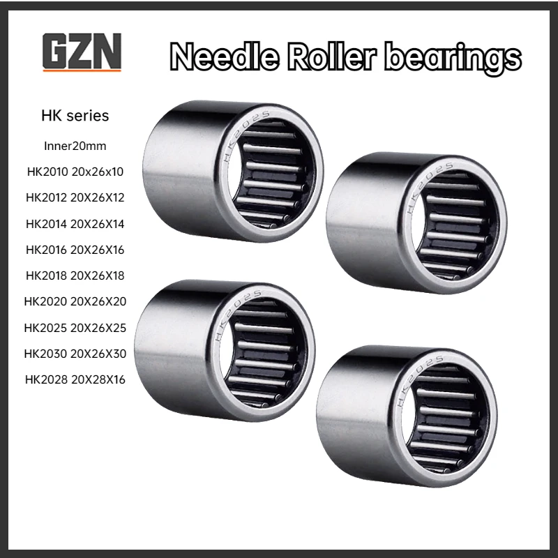 2-4PCS-HK-Series-Inner-Diameter-20mm-Needle-Roller-Bearing-HK2010-2012 ...