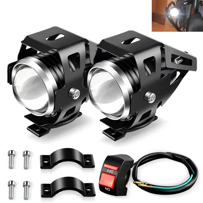125W-Motorcycle-headlight-Moto-Fog-lights-3000LM-Motorbike-spotlight-U5 ...
