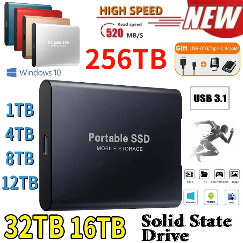 Portable-SSD-256TB-External-Hard-Drive-Solid-State-Drive-external-USB-3 ...