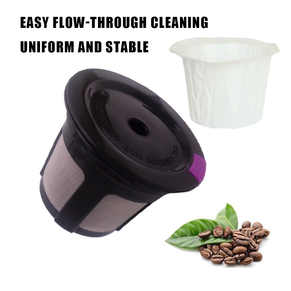 4pcs-Coffee-Filters-Eco-Friendly-with-100pcs-Paper-Filters-Refillable ...