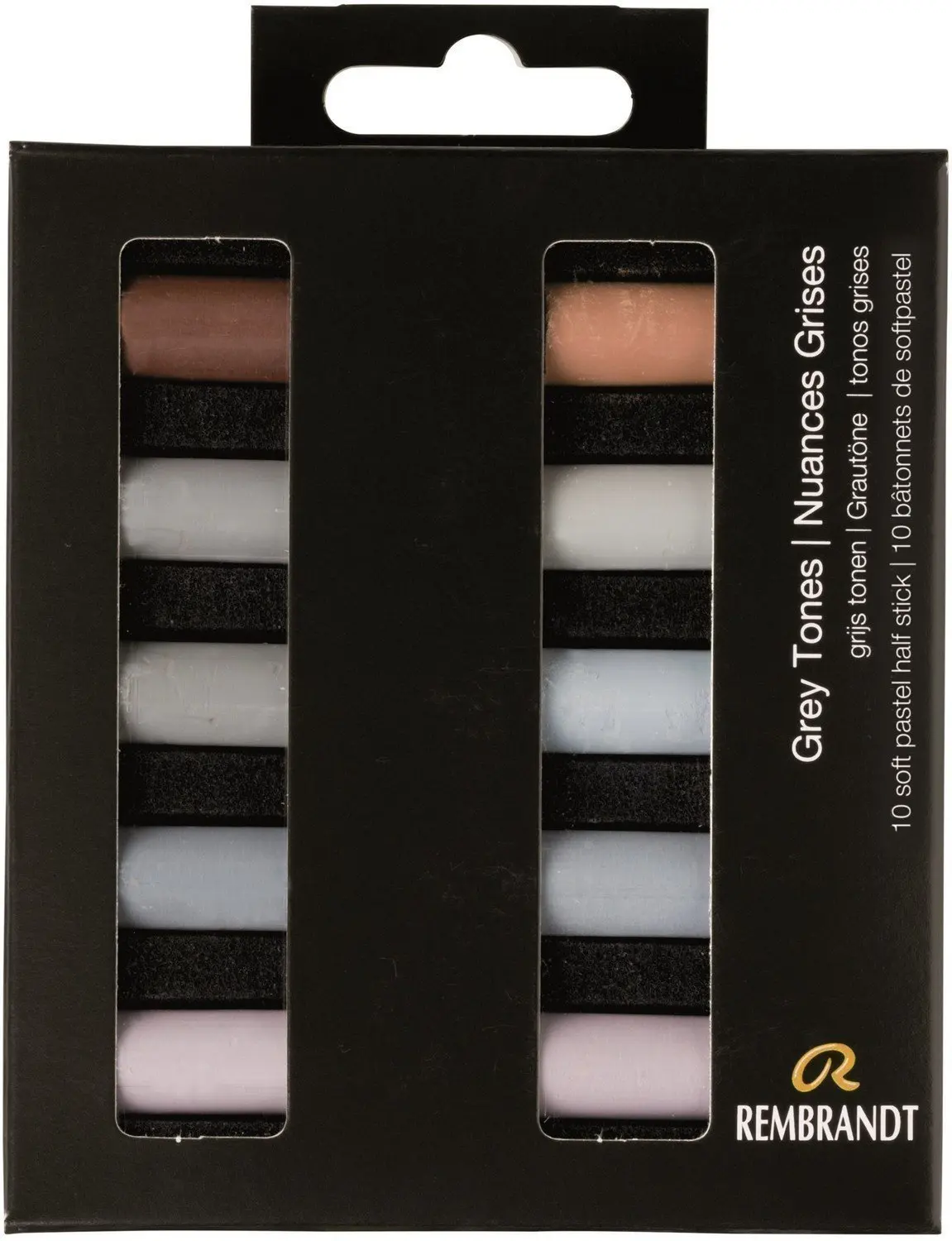 Set Of Soft Dry Pastels Rembrandt 10 Colors (gray Shades) - Oil Pastel ...