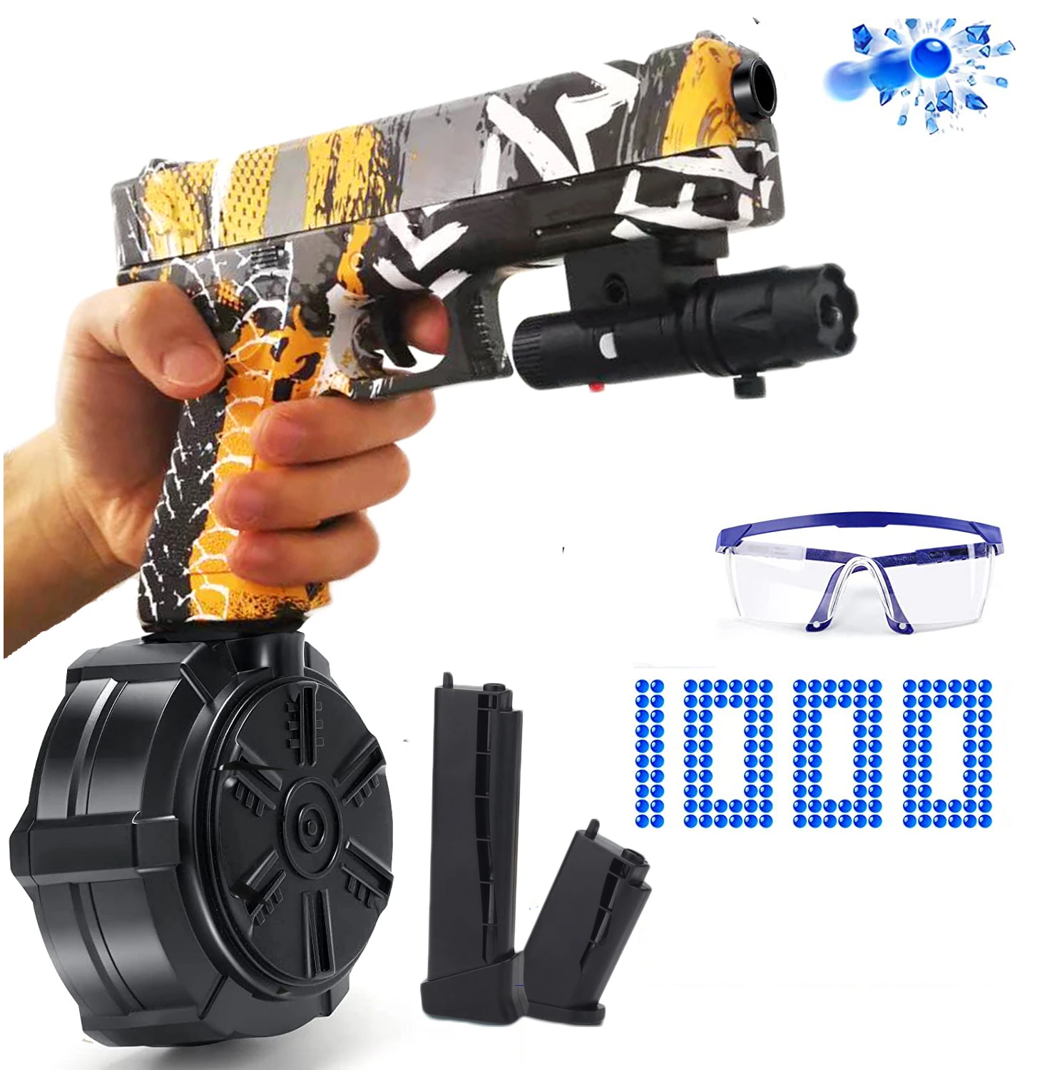 2 In 1 Handleiding En Elektrische Glock Splatter Bal Speelgoed Pistool ...
