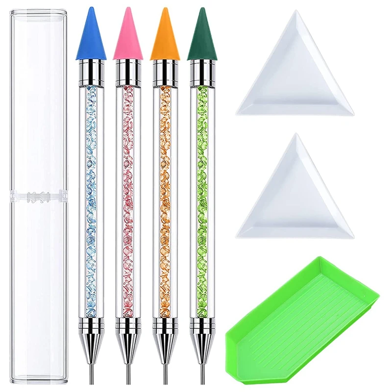 4 PCS Diamond Painting Pens, Diamond Art Pens No Wax Needed Self Stick ...
