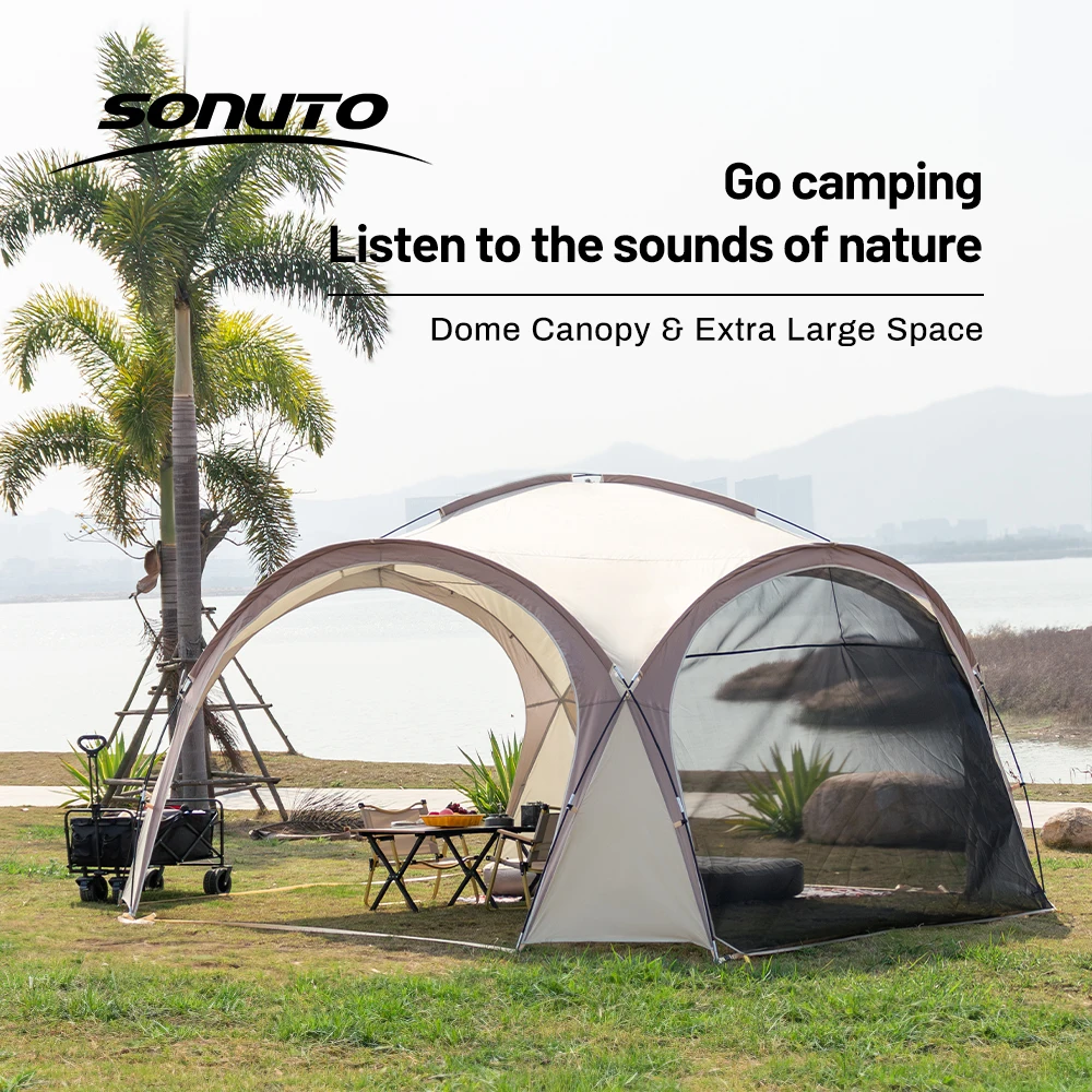 Sonuto-Extra-Large-Dome-Canopy-para-Camping-Toldo-ao-ar-livre-Prote-o ...