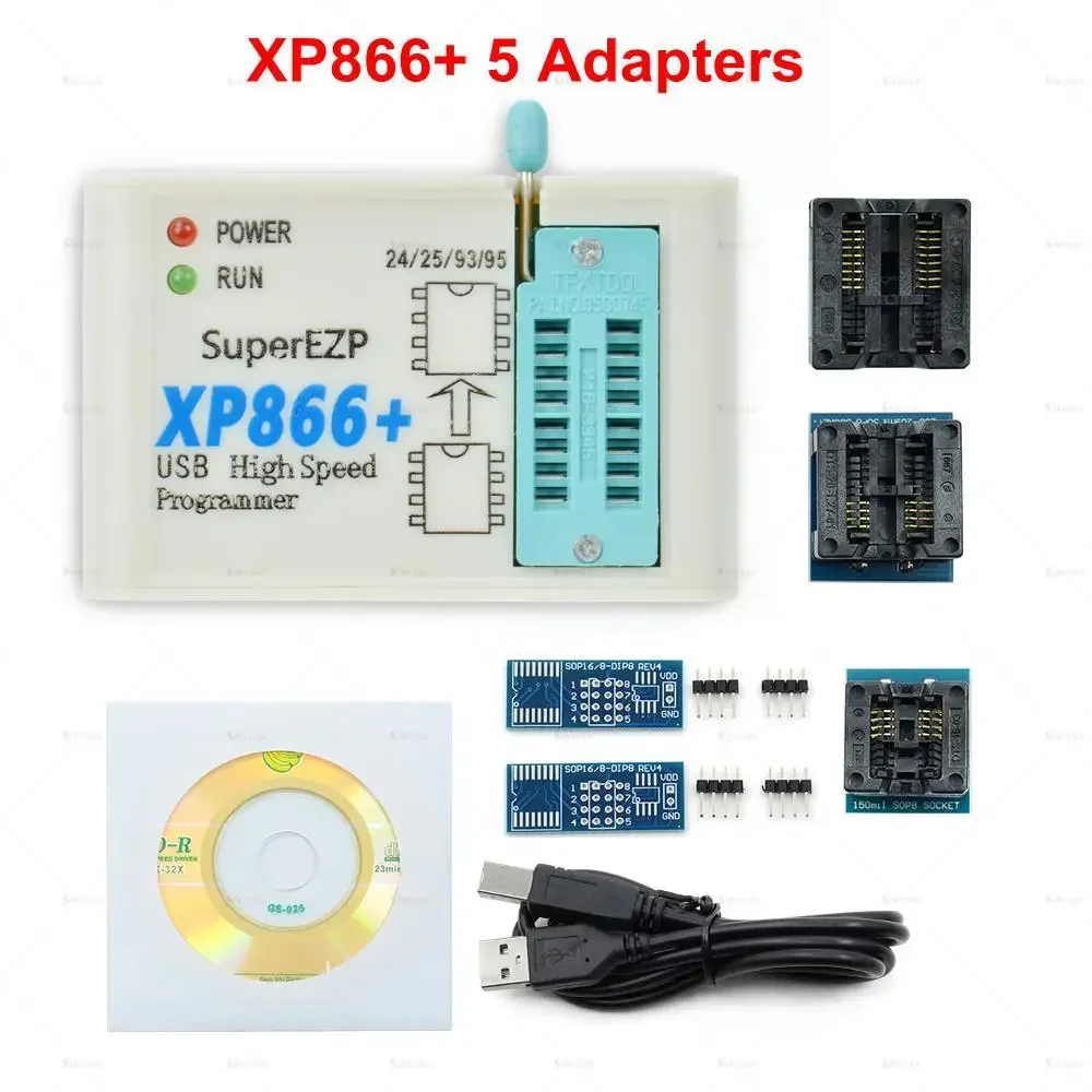 Xp866-Usb-Spi-Flash-Programmer-24-93-25-Computer-LCD-Bios-Burning-Emmc ...