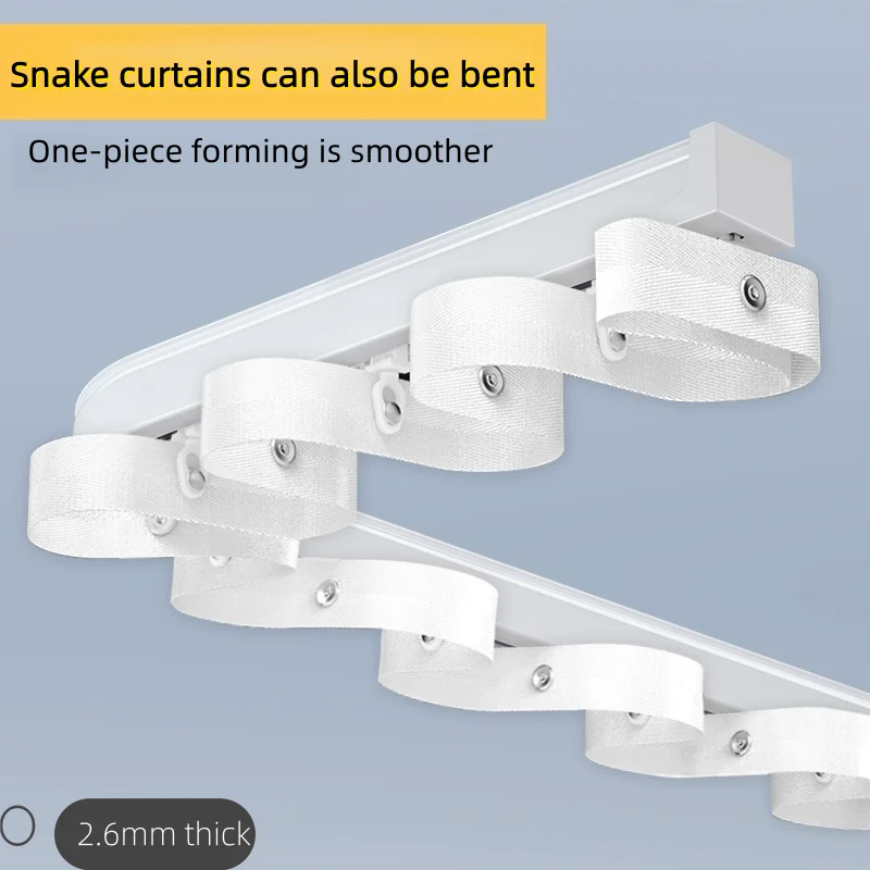 2.6mm Thick Heavy-duty Track Snake-shaped Water Wave Bendable Overhead ...