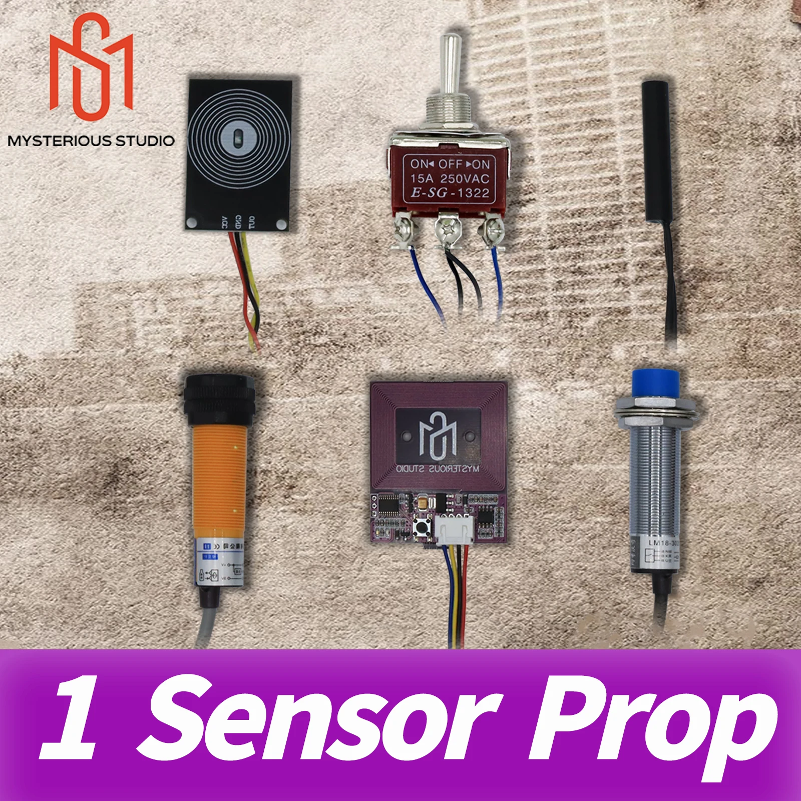 Secret-room-escape-game-mechanism-props-Electronic-puzzle-superb-1987-GY-1-sensor-Emergency ...