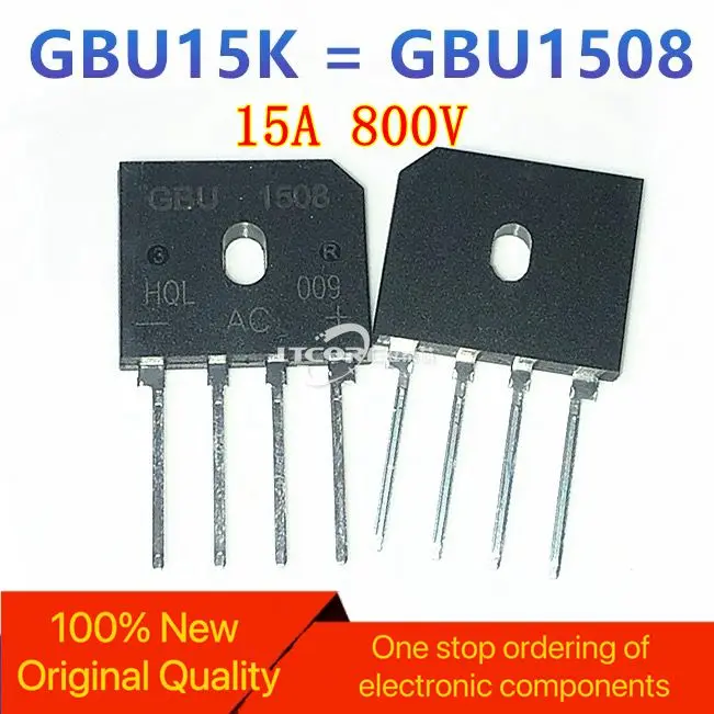 10PCS-Brand-new-stock-GBU1508-rectifier-bridge-GBU15K-bridge-stack-15A ...