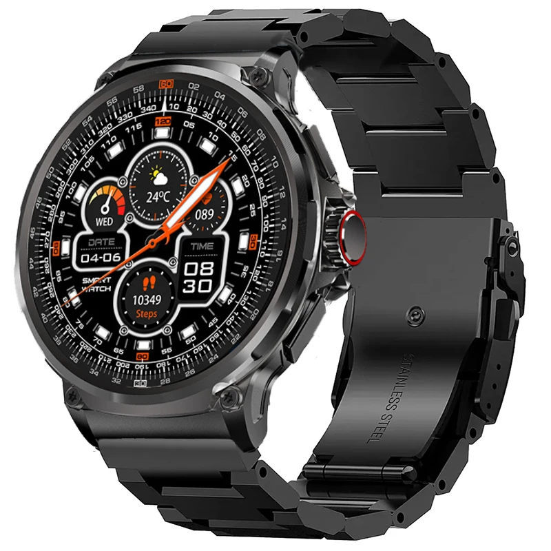 24mm-Watch-band-Strap-Bracelet-for-COLMI-V69-Smartwatch-Stainless-Steel ...