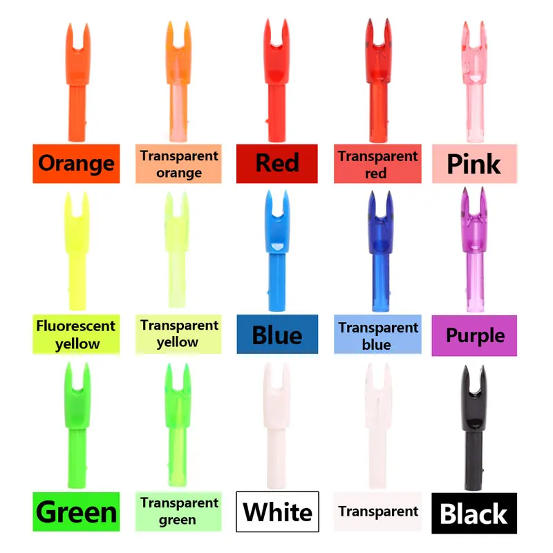 60pcs Plastic Arrow Tails S Arrow Nocks For ID 4.2mm Carbon Arrow Shaft ...