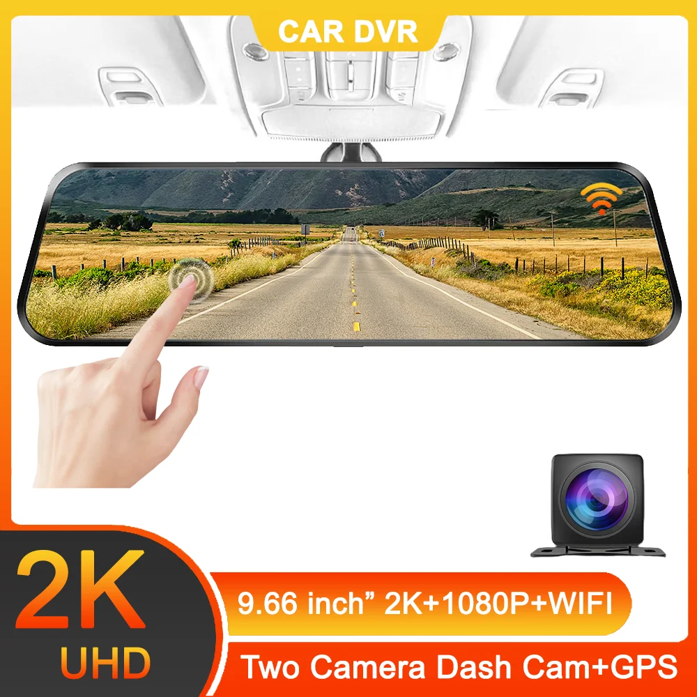 2K-Car-Dvr-Mirror-Dash-Cam-Dual-Lens-Touch-Screen-GPS-Navigation-Rear ...