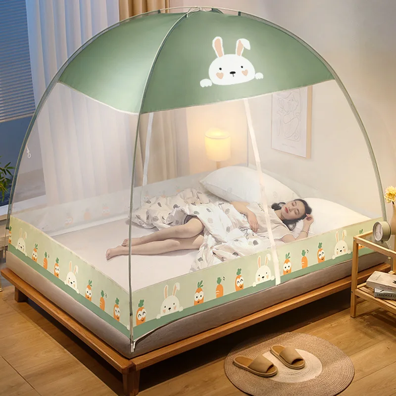 1-8m-Bed-Yurt-Household-Mosquito-Net-Fiberglass-Rod-Bracket-Foldable ...