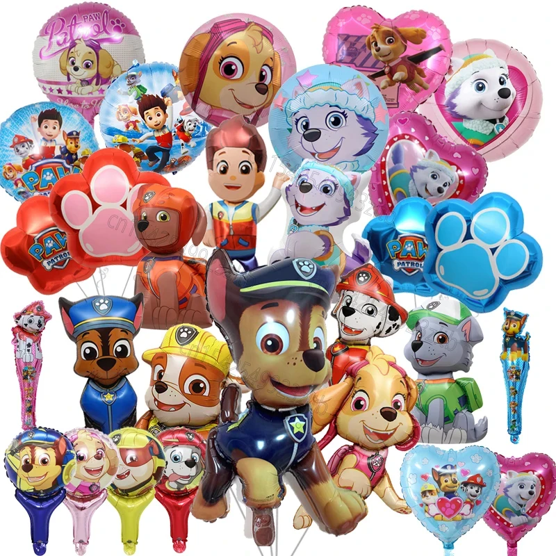 Cute-Paw-Patrol-Chase-Skye-Aluminum-Foil-Balloon-Cartoon-Theme-Marshall ...