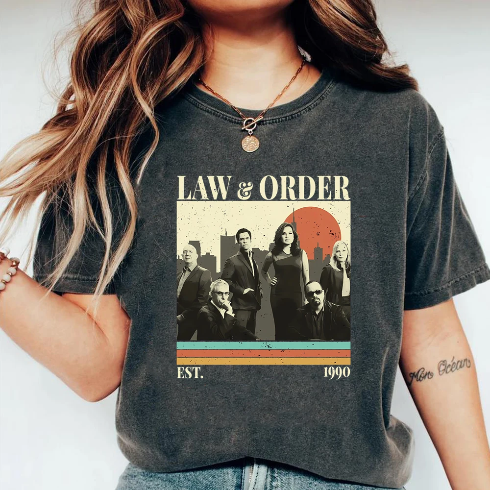 Law and Order SVU T-shirt Elliot Stabler and Olivia Benson Graphic Tee ...